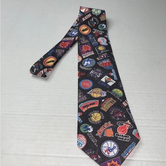 Wallywear | Accessories | Vintage Nba Logos 9s Teams Necktie Tie By ...
